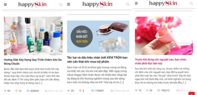 Happy Skin – Từ cộng đồng làm đẹp đến thương hiệu mỹ phẩm Việt - Tạp ...