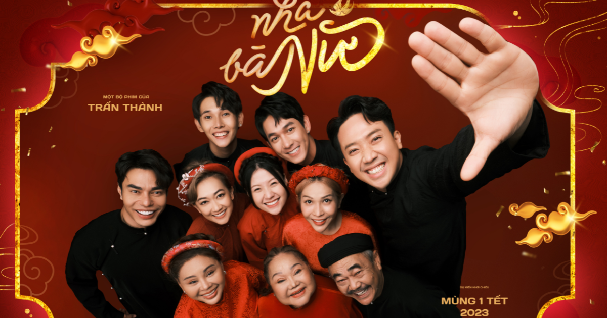 Trấn Thành và dàn cast “Nhà Bà Nữ” xúng xính diện áo dài, gửi lời chúc ...